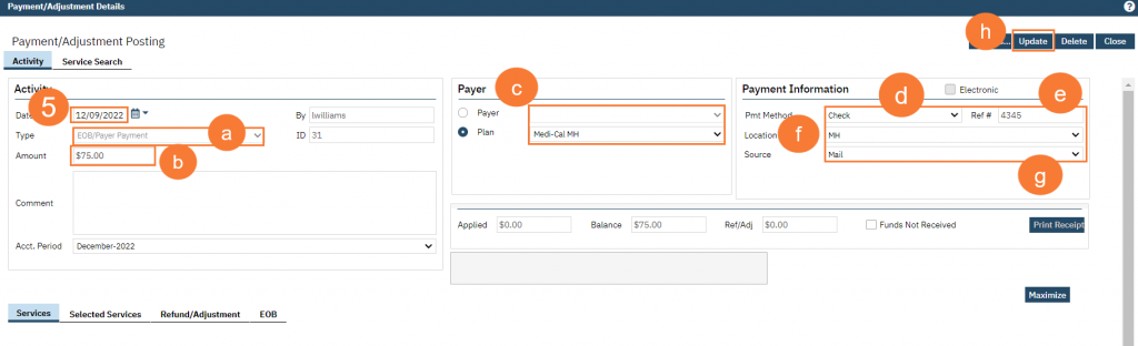 How to Enter a Check & Post an EOB - 2023 CalMHSA