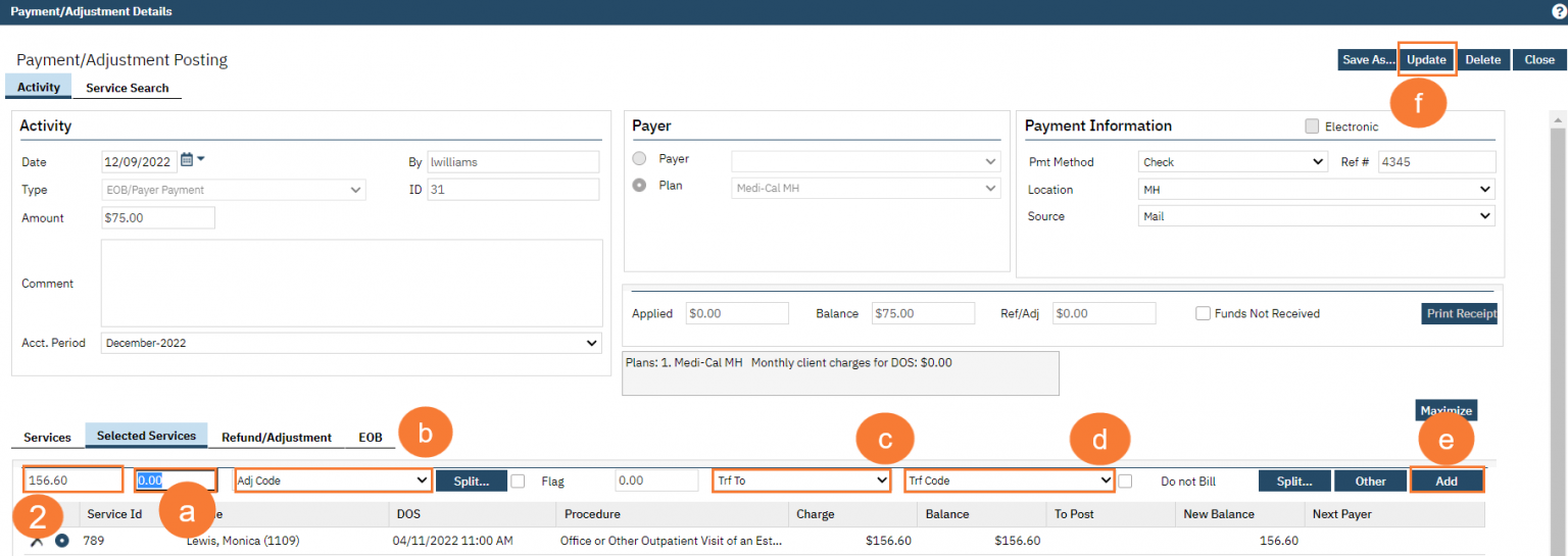 How to Enter a Check & Post an EOB - 2023 CalMHSA