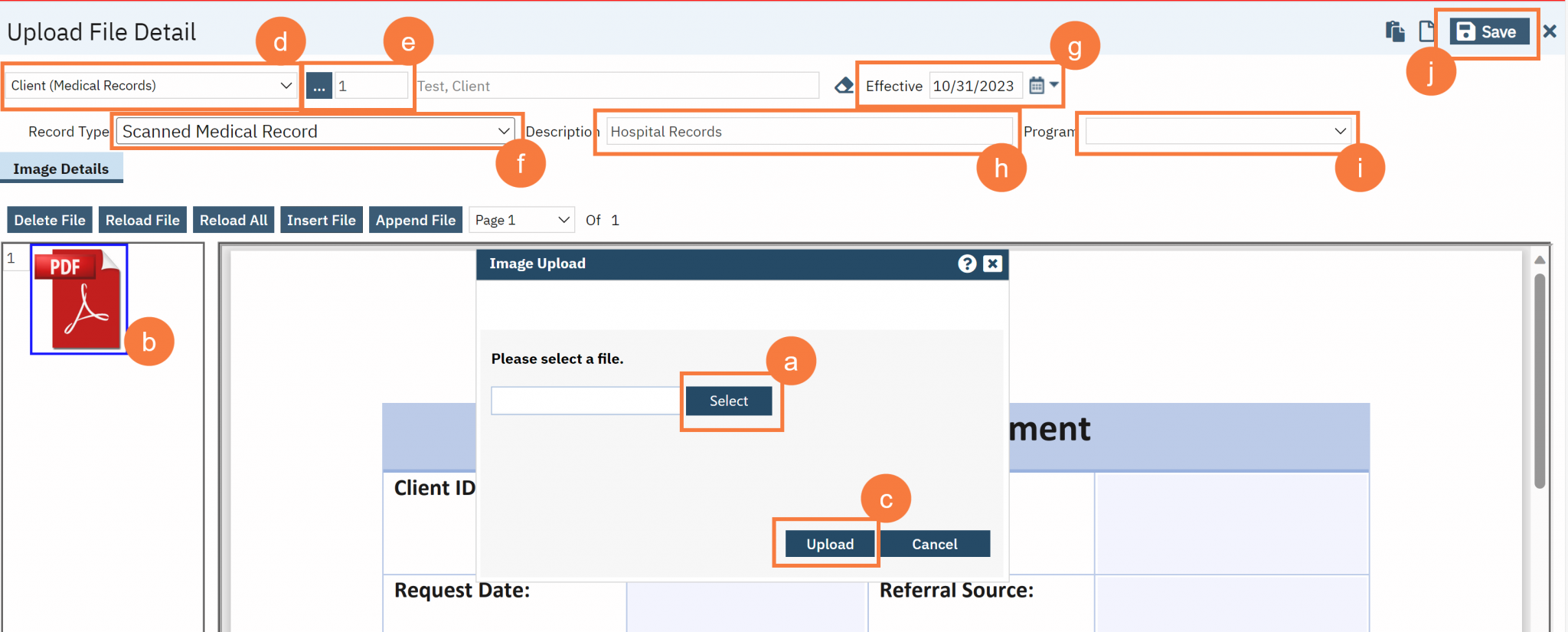 How to Scan or Upload Documents into the Client’s Record - 2023 CalMHSA