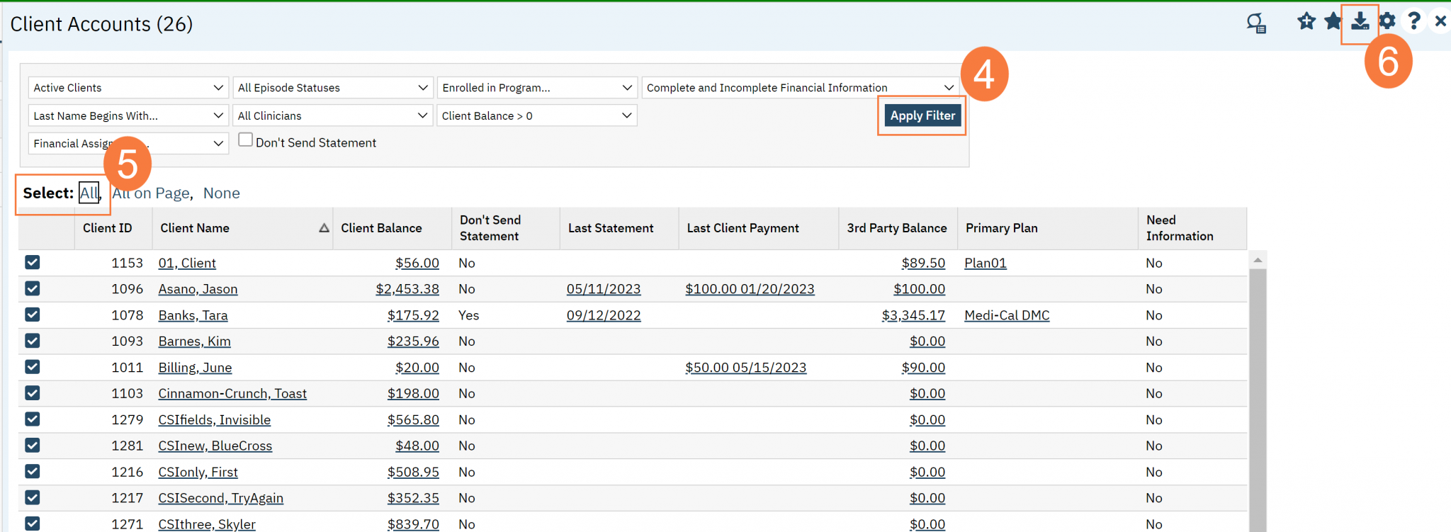 How to Export Client Accounts to Excel in Bulk - 2023 CalMHSA