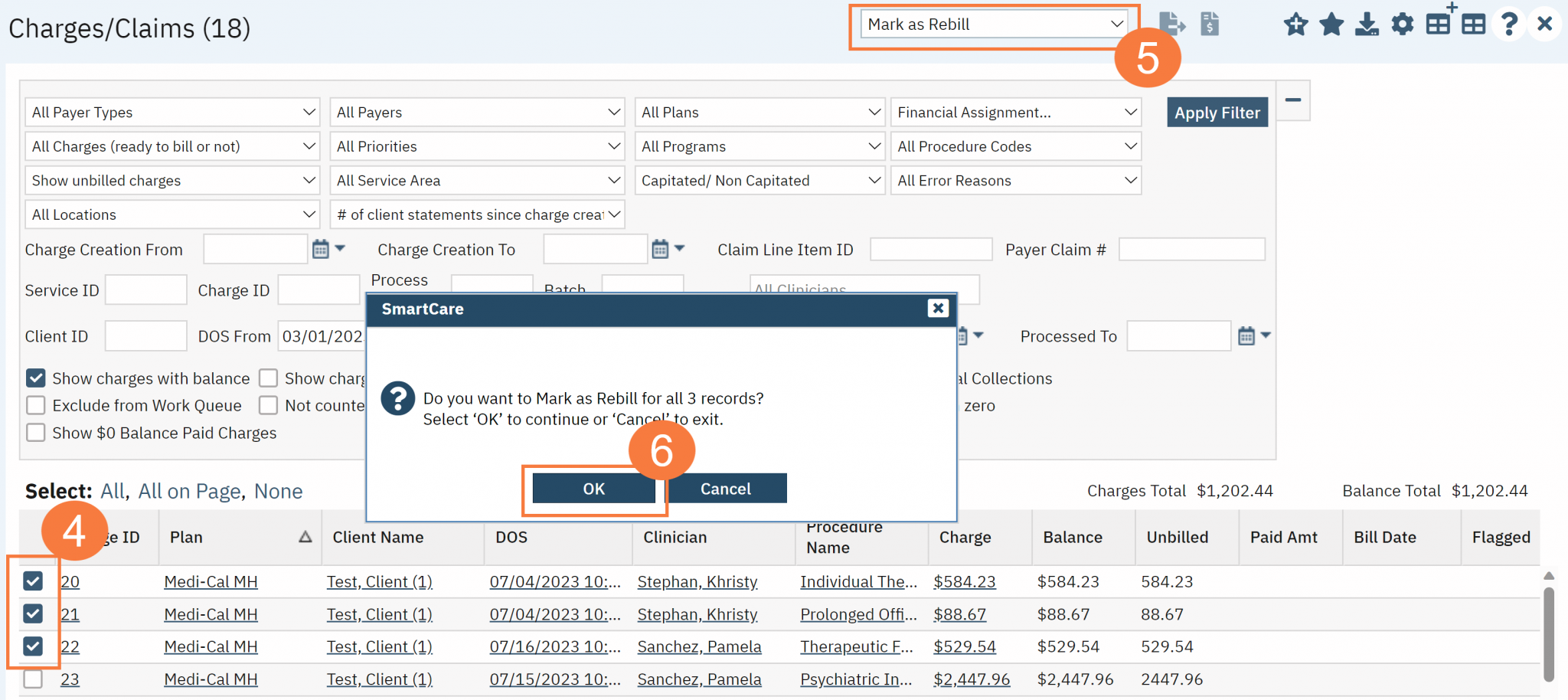 How to Mark a Claim for Rebill - 2023 CalMHSA