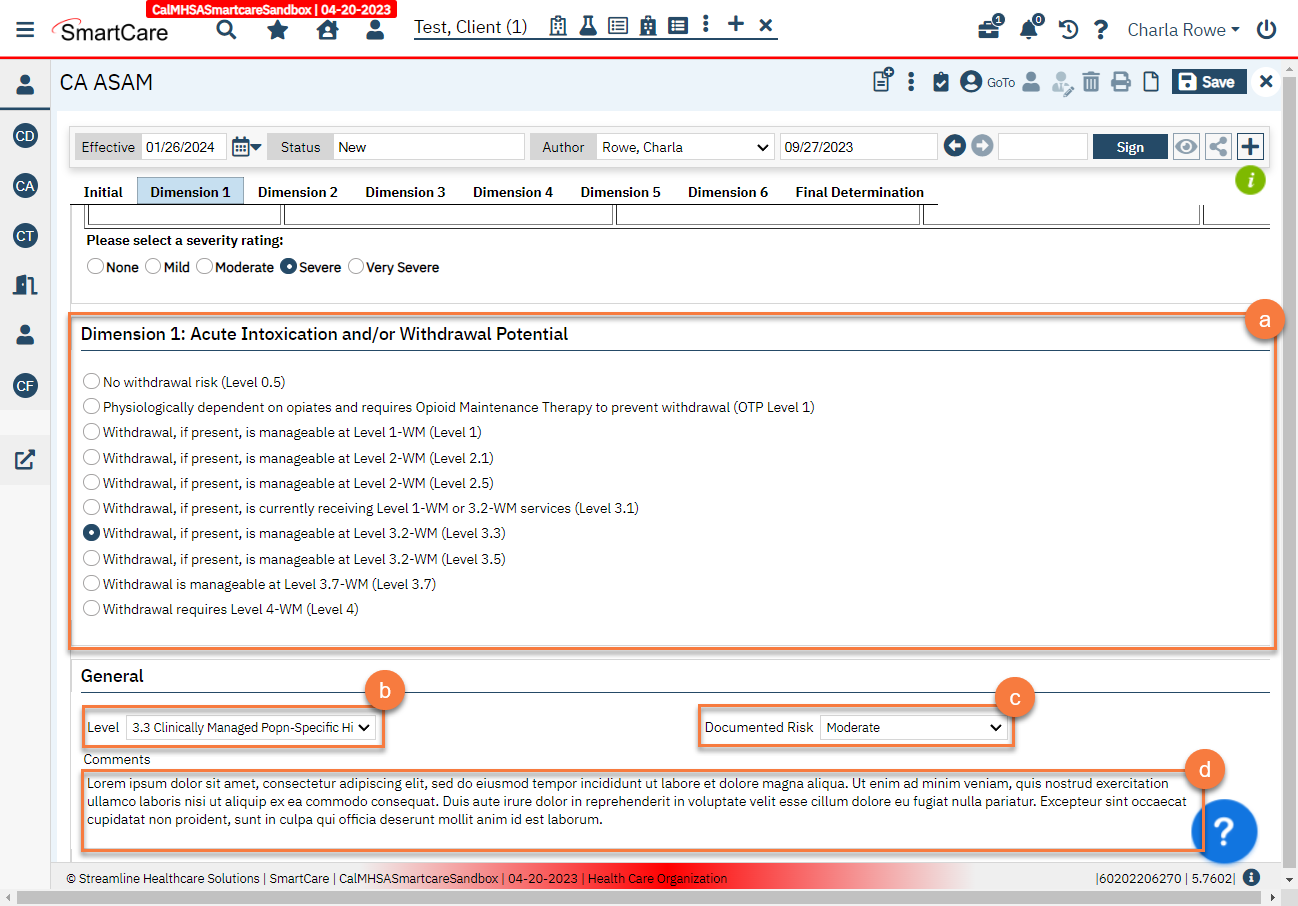 ASAM Assessment - 2023 CalMHSA