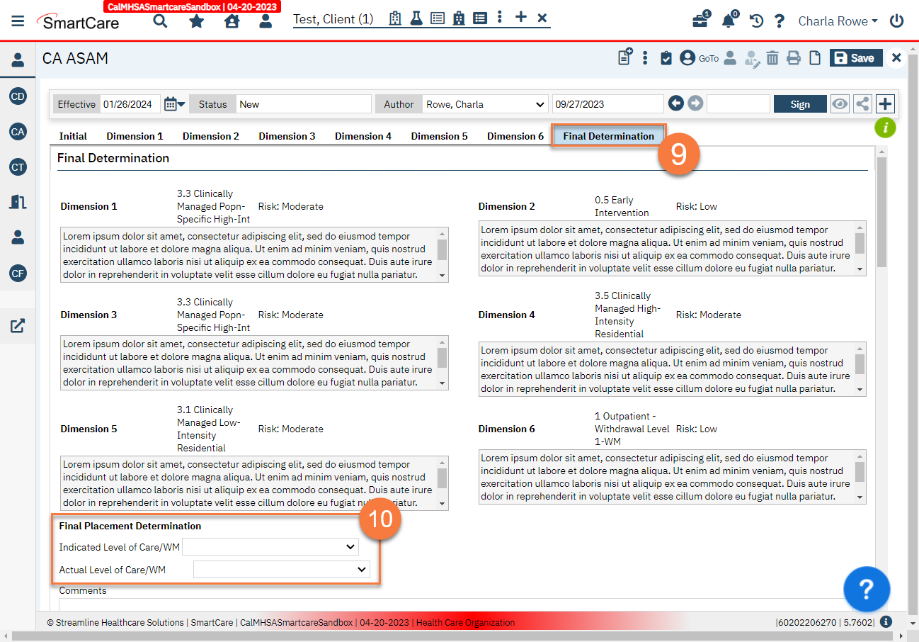 ASAM Assessment - 2023 CalMHSA