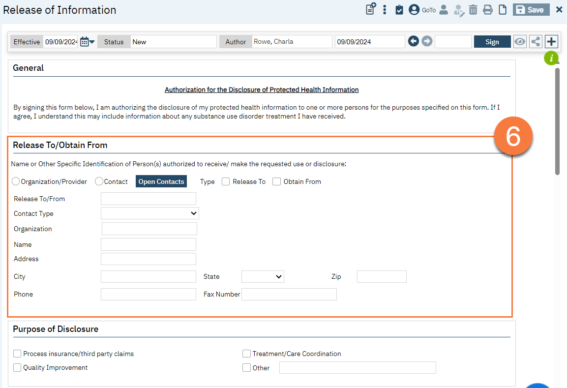How to Document a Release of Information (Authorization to Disclose ...