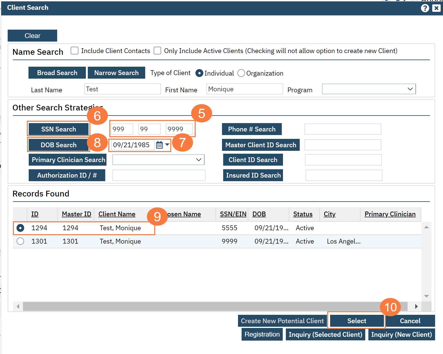 How to Use the Client Search Window - 2023 CalMHSA
