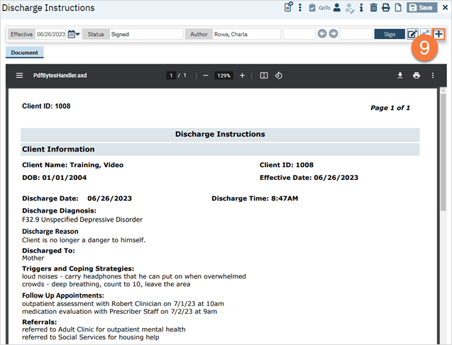 How to Complete the Discharge Instructions - 2023 CalMHSA