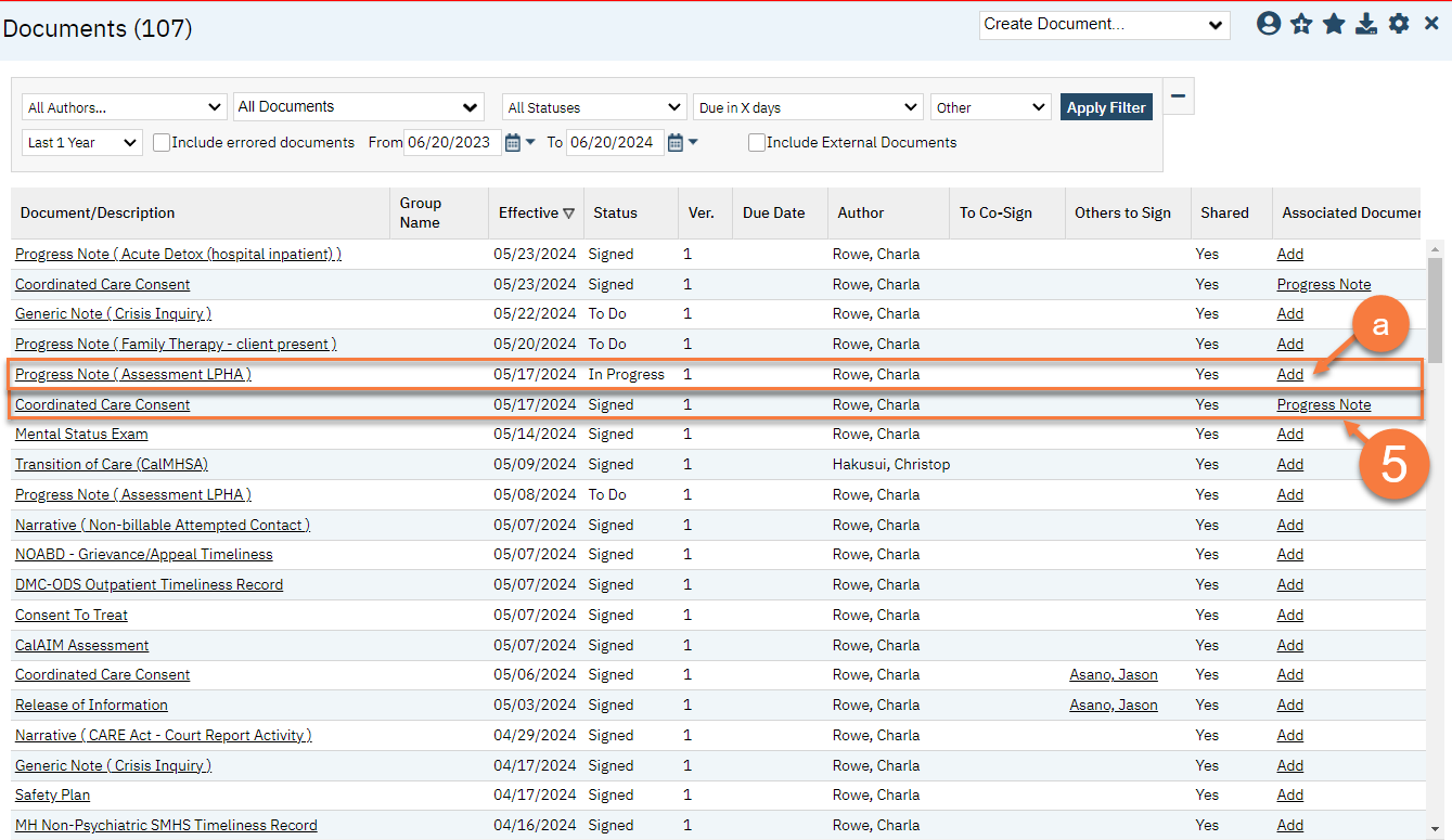 How to Associate Two or More Documents - 2023 CalMHSA