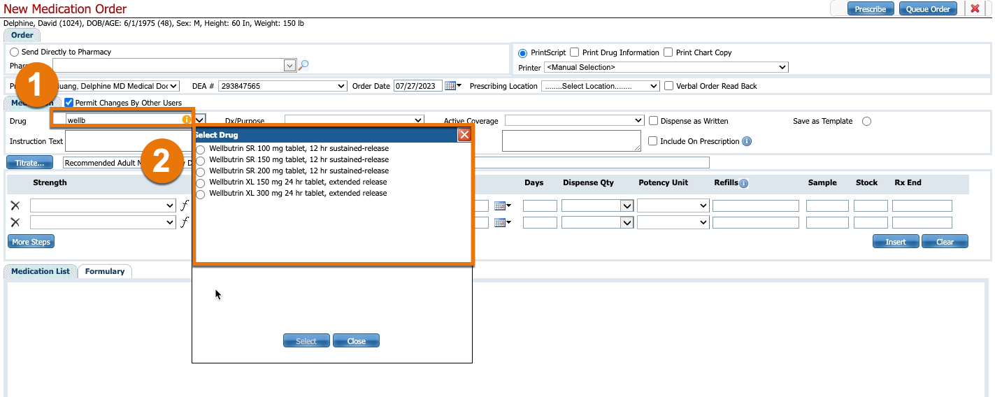 How to search for a medication and suggestions if difficulty finding a ...