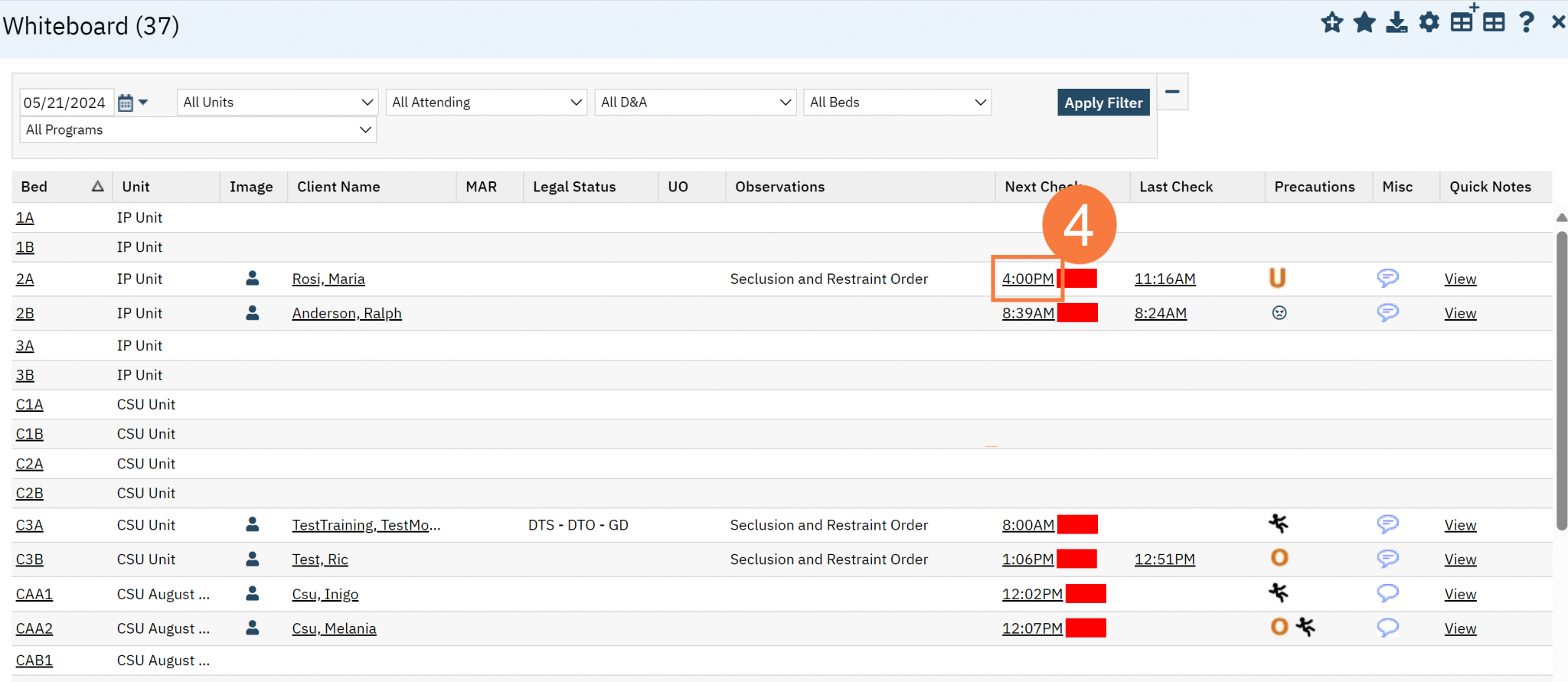 Safety Check and Flowsheet Documentation - 2023 CalMHSA