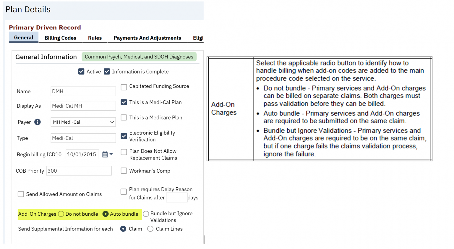 Billing Add-on Codes - 2023 CalMHSA