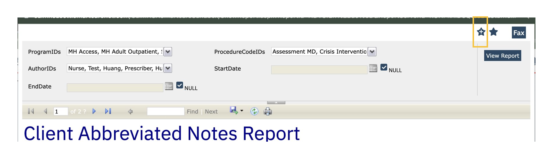 Client Abbreviated Notes Report - 2023 CalMHSA