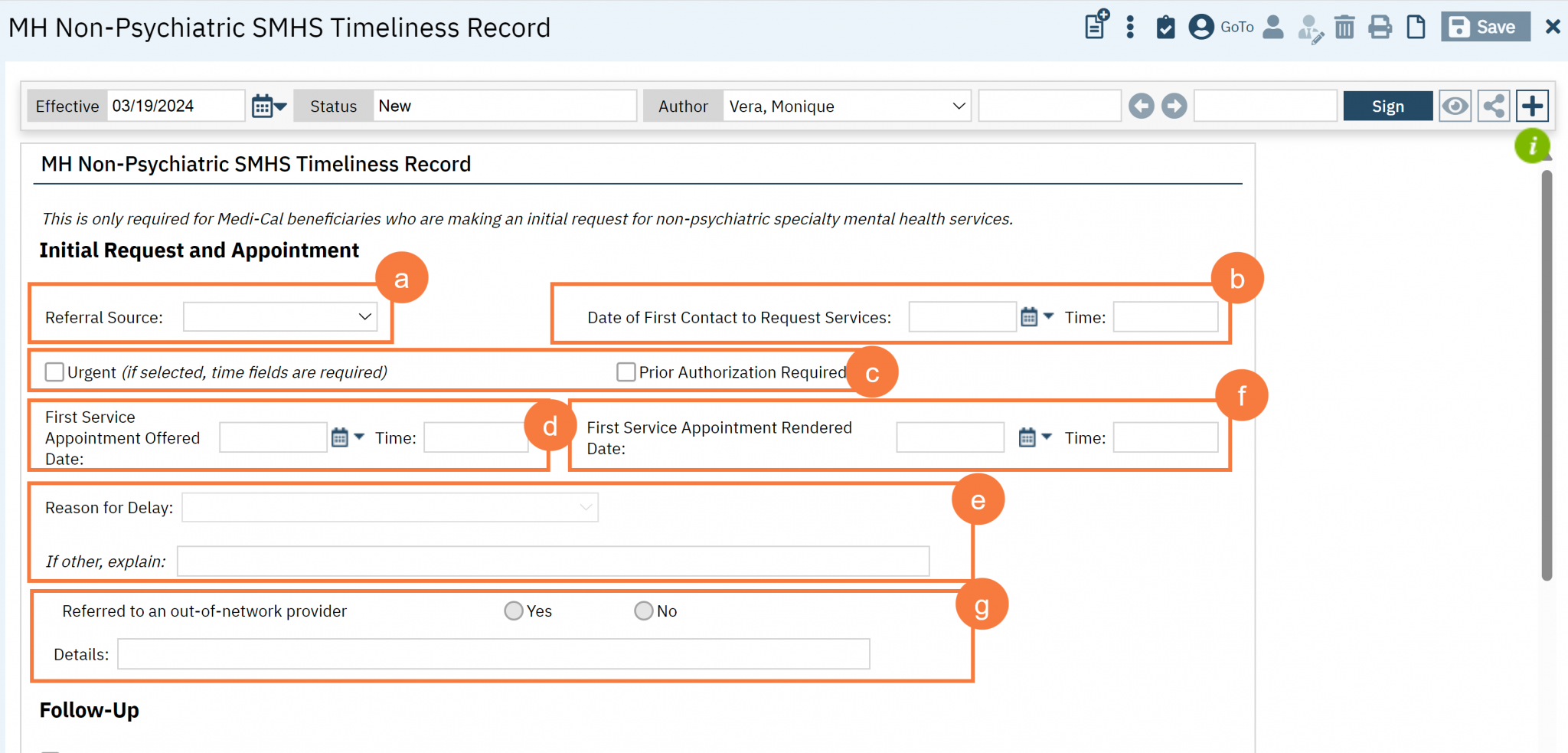 How to Complete the MH Non-Psychiatric SMHS Timeliness Record - 2023 CalMHSA