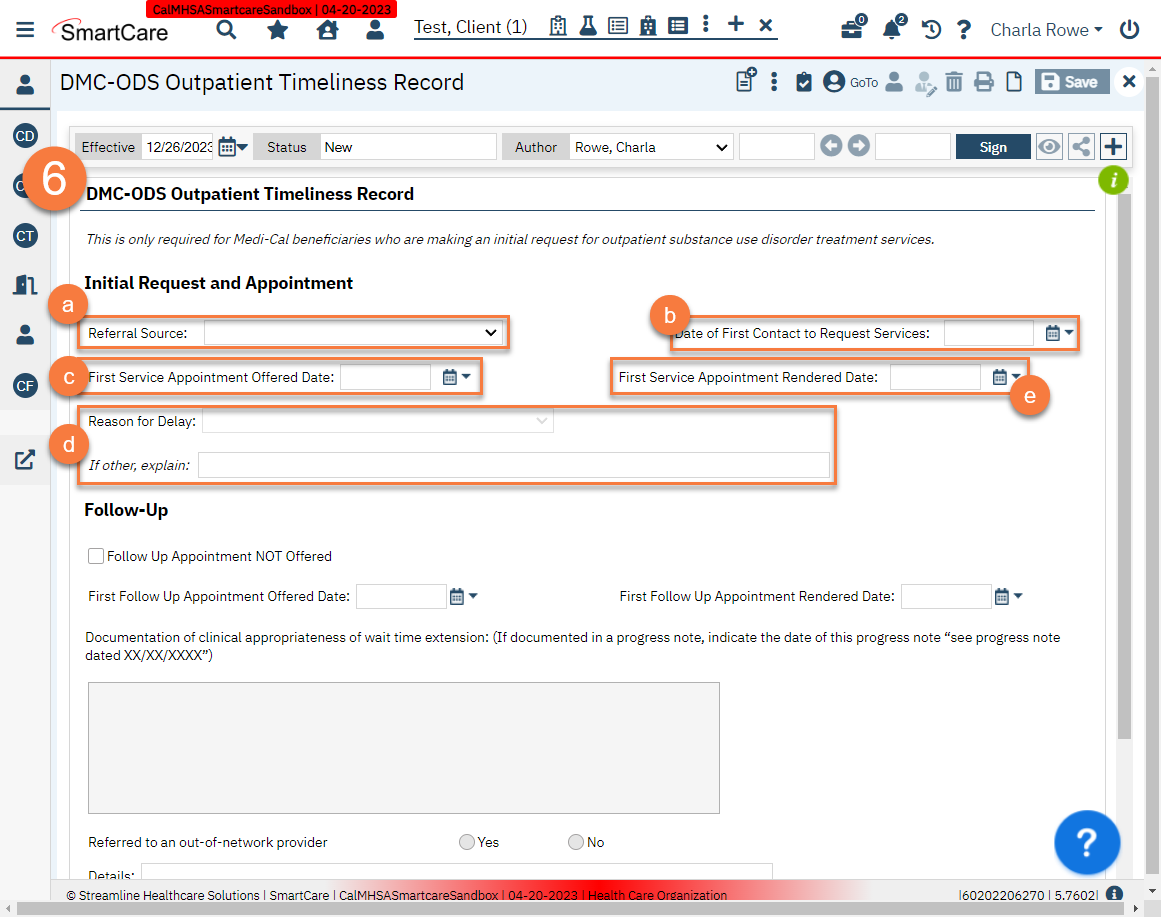 How to Complete the DMC Outpatient Timeliness Record - 2023 CalMHSA