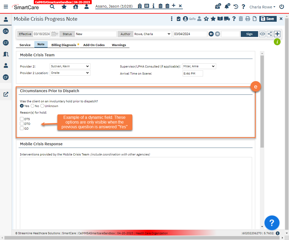 How to Complete the Mobile Crisis Service Note - 2023 CalMHSA