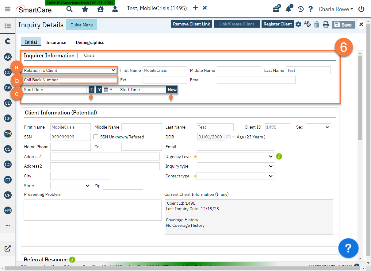 How to Document a Call to the Mobile Crisis Dispatch Line and Complete ...
