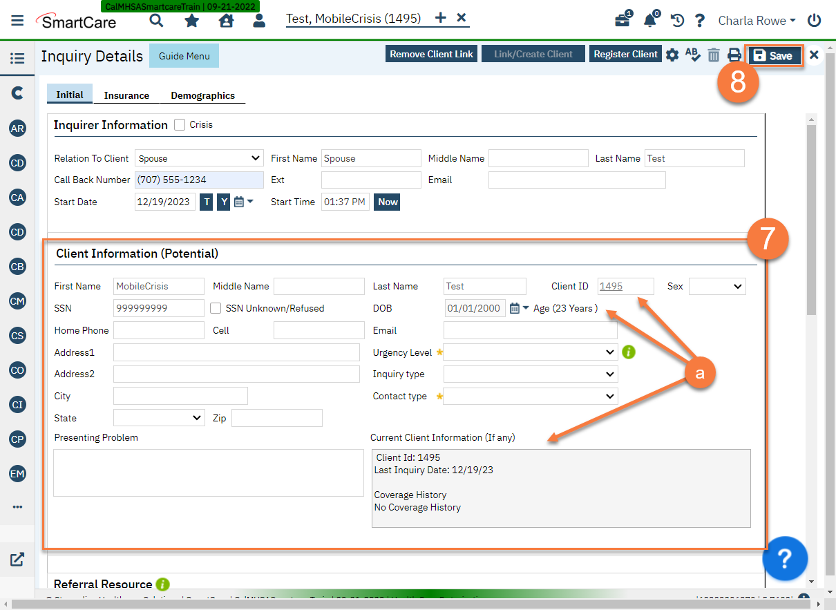 How to Document a Call to the Mobile Crisis Dispatch Line and Complete ...