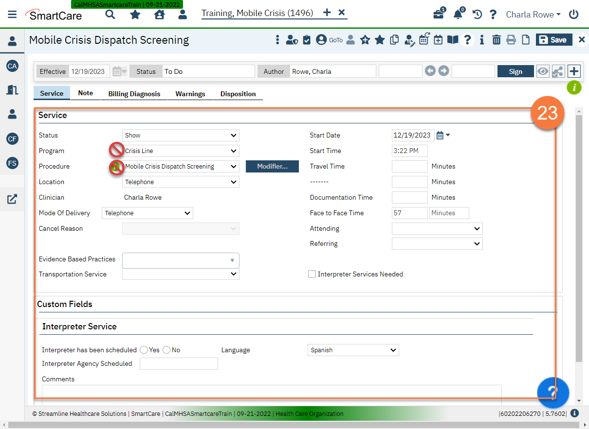 How to Document a Call to the Mobile Crisis Dispatch Line and Complete ...
