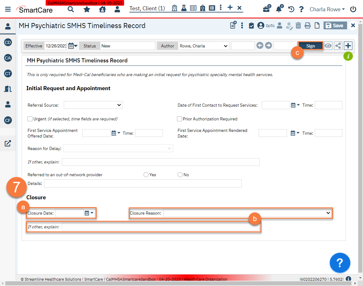 How to Complete the MH Psychiatric SMHS Timeliness Record - 2023 CalMHSA