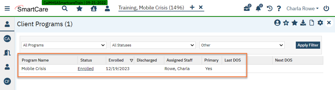 Mobile Crisis Team is Dispatched: Next Steps: Open the Client to the ...