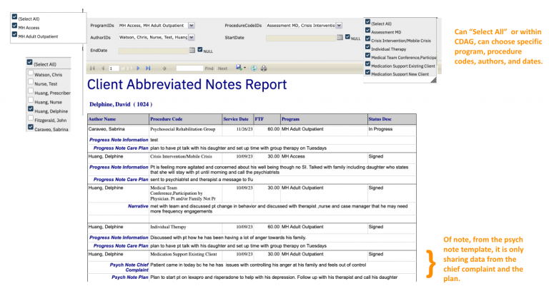 How to See a Summary of a Client's Services Notes using Client ...