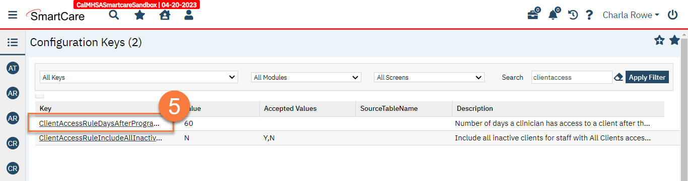 How to Change a Configuration Key - 2023 CalMHSA