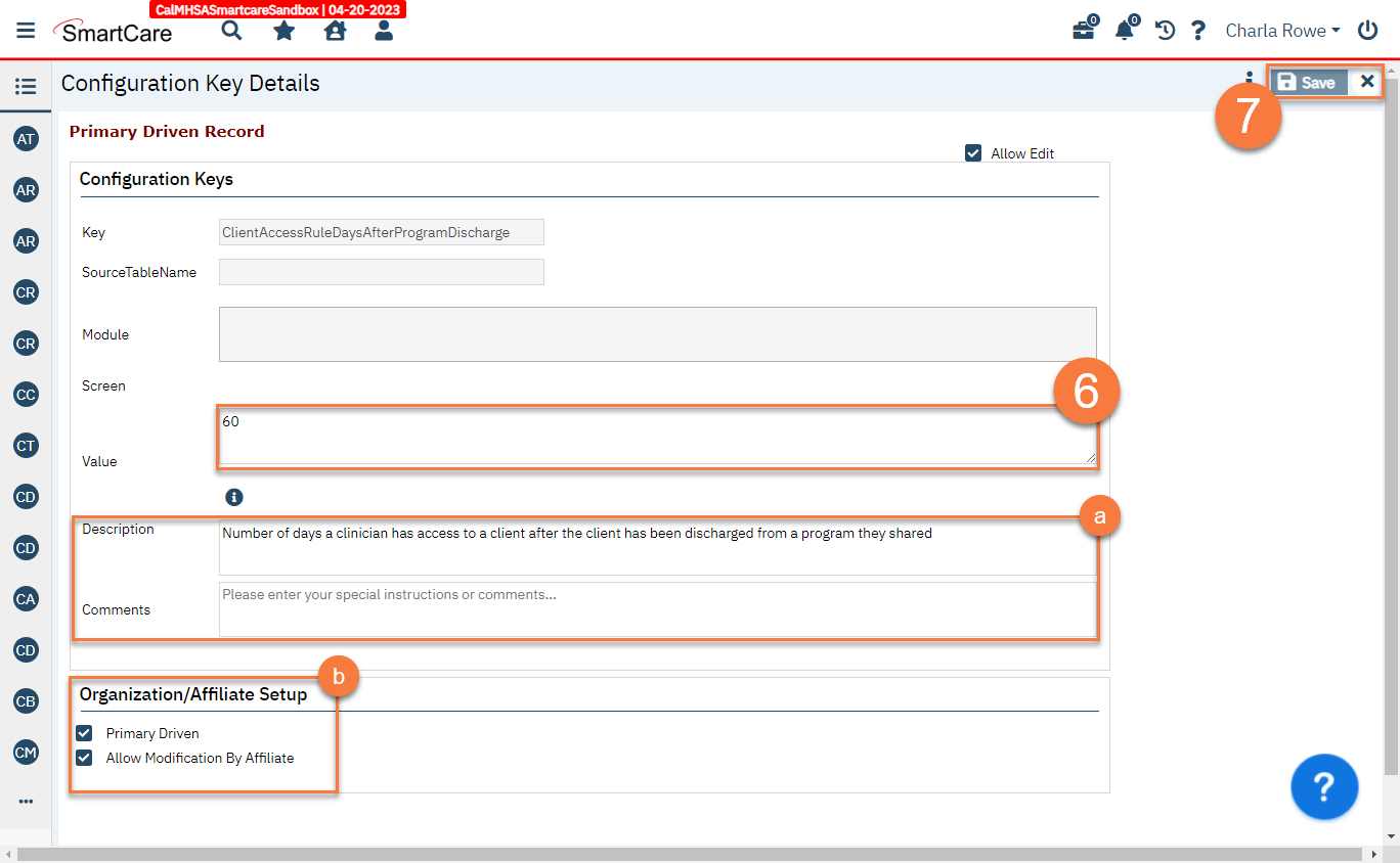 How to Change a Configuration Key - 2023 CalMHSA