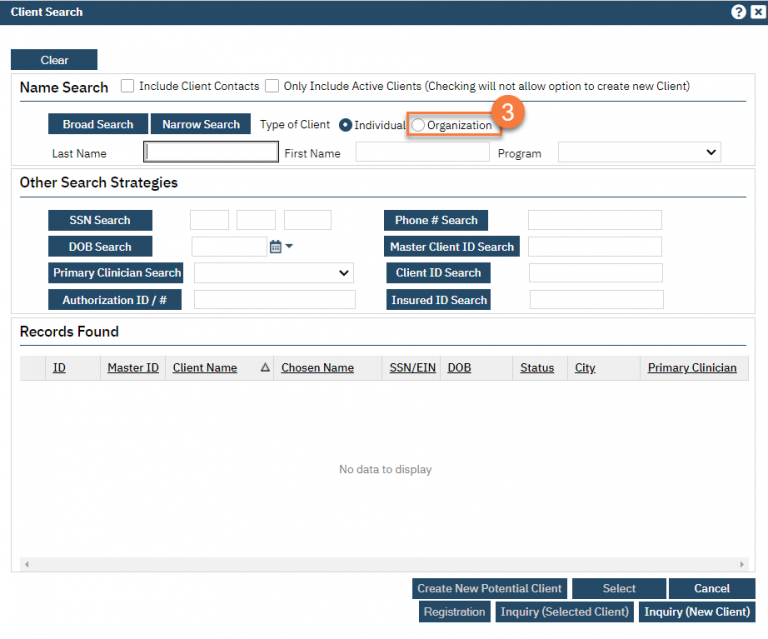 How to Create an Organizational Client (Pseudo Client) - 2023 CalMHSA