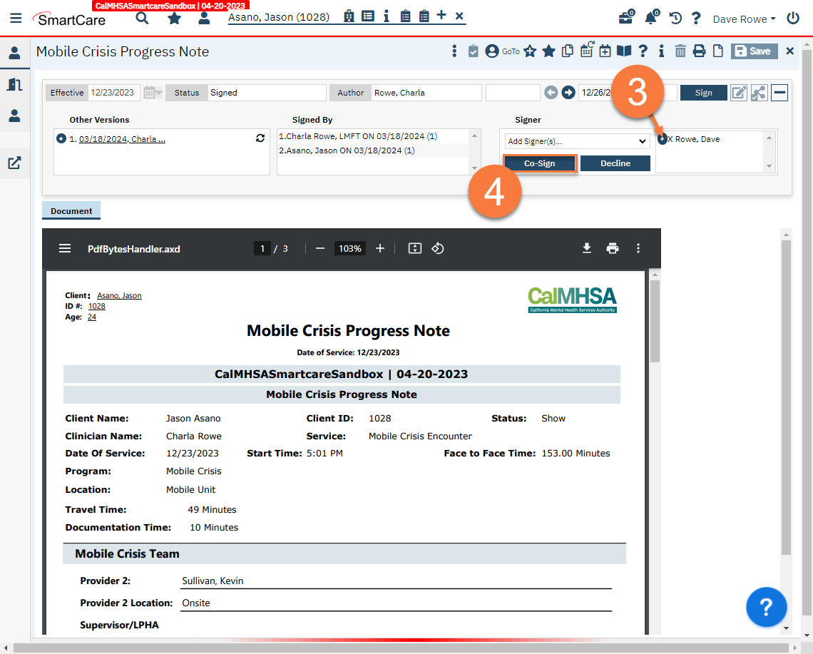 How to Co-Sign a Document - 2023 CalMHSA