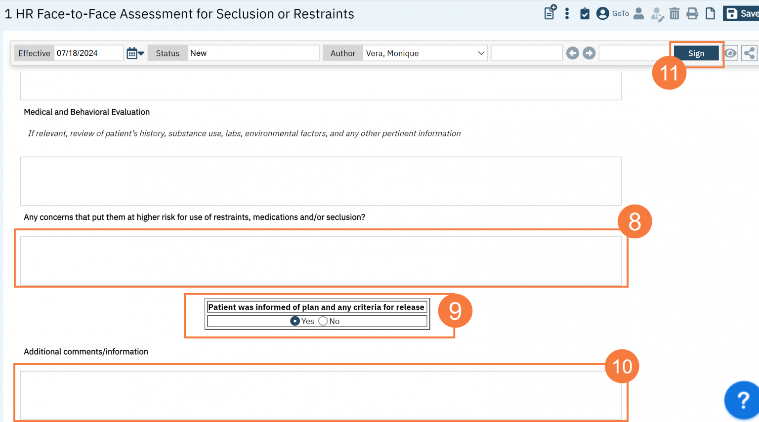 How to Document a 1 Hour Face-to-Face Assessment for Seclusion or ...