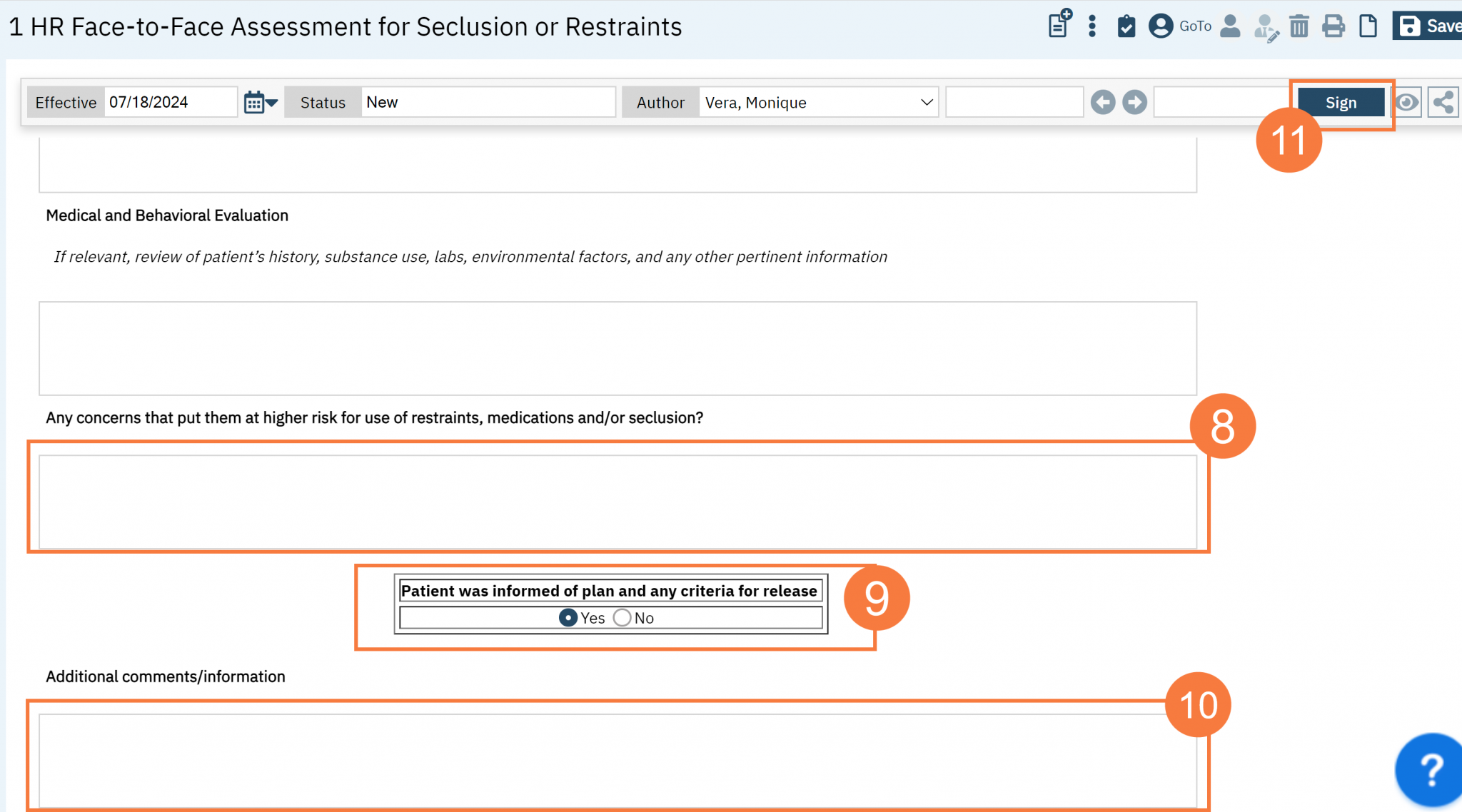 How to Document a 1 Hour Face-to-Face Assessment for Seclusion or ...