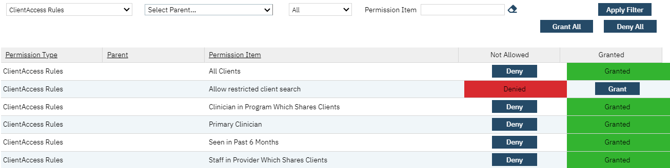 Client Access Rules - 2023 CalMHSA