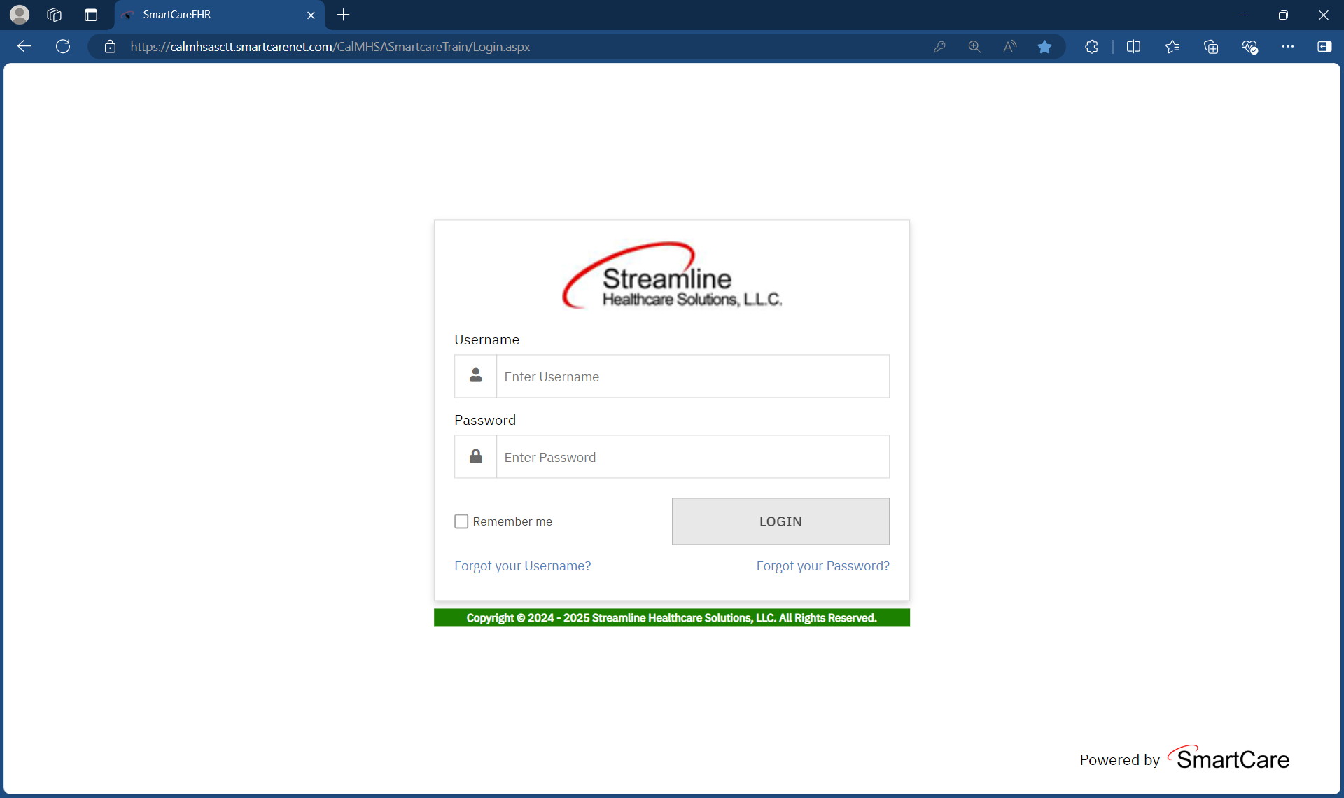 Logging in to SmartCare - 2023 CalMHSA